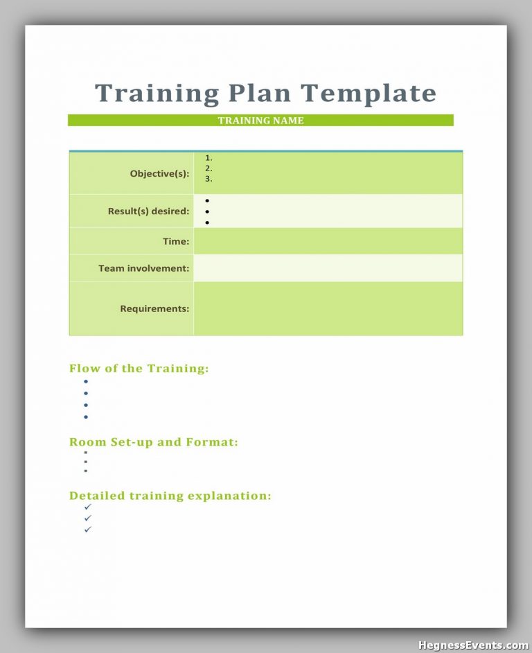 50 Training Manual Template Word Free - hennessy events