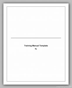 50 Training Manual Template Word Free - hennessy events