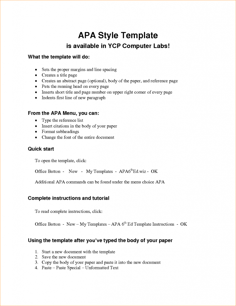 50 Best APA Research Paper Template - hennessy events