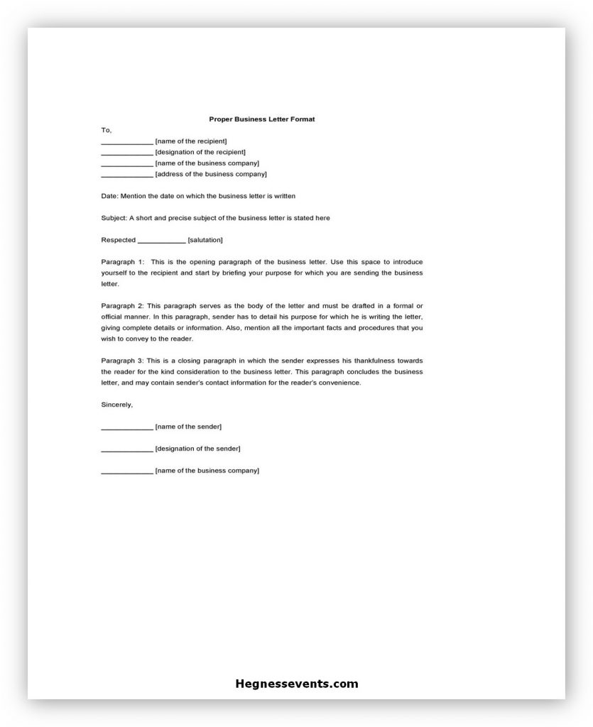 50+ Powerful Business Letter Template, Sample, Format and Structure ...