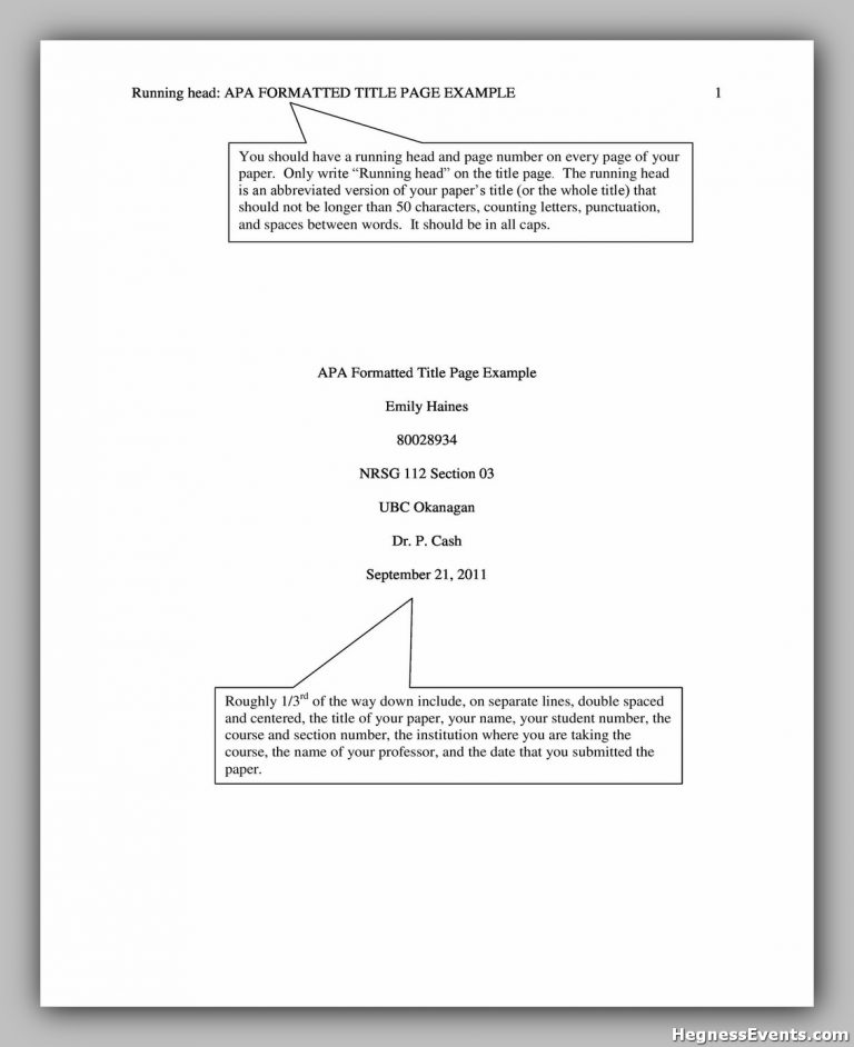 50 Best APA Research Paper Template - hennessy events