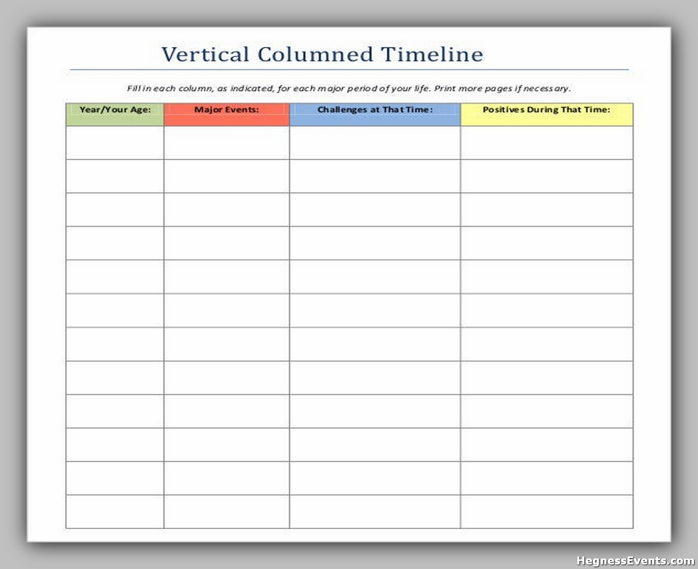 32+ Powerful Blank Timeline Template - hennessy events