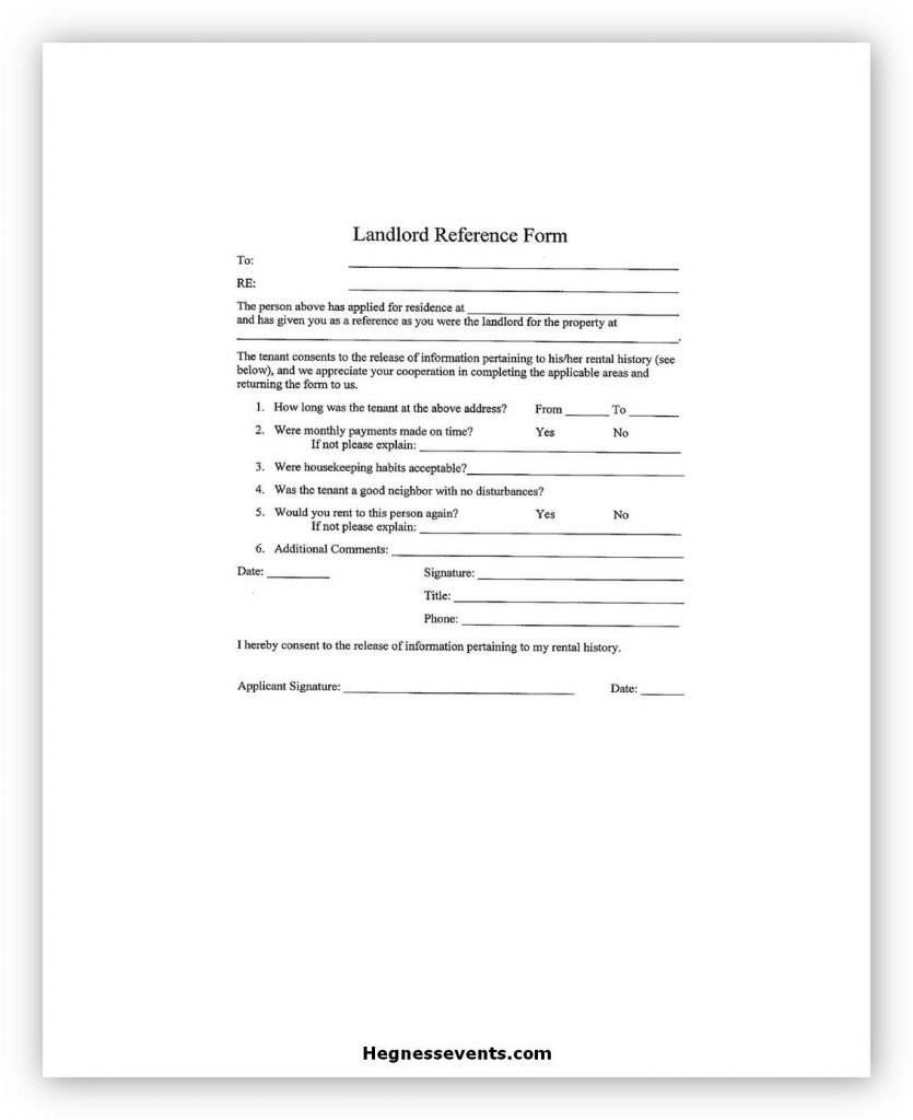 60 Best Letter of Reference Template and How to Write It - hennessy events