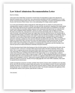 10 Best Law School Recommendation Letter Sample and How to Get It ...